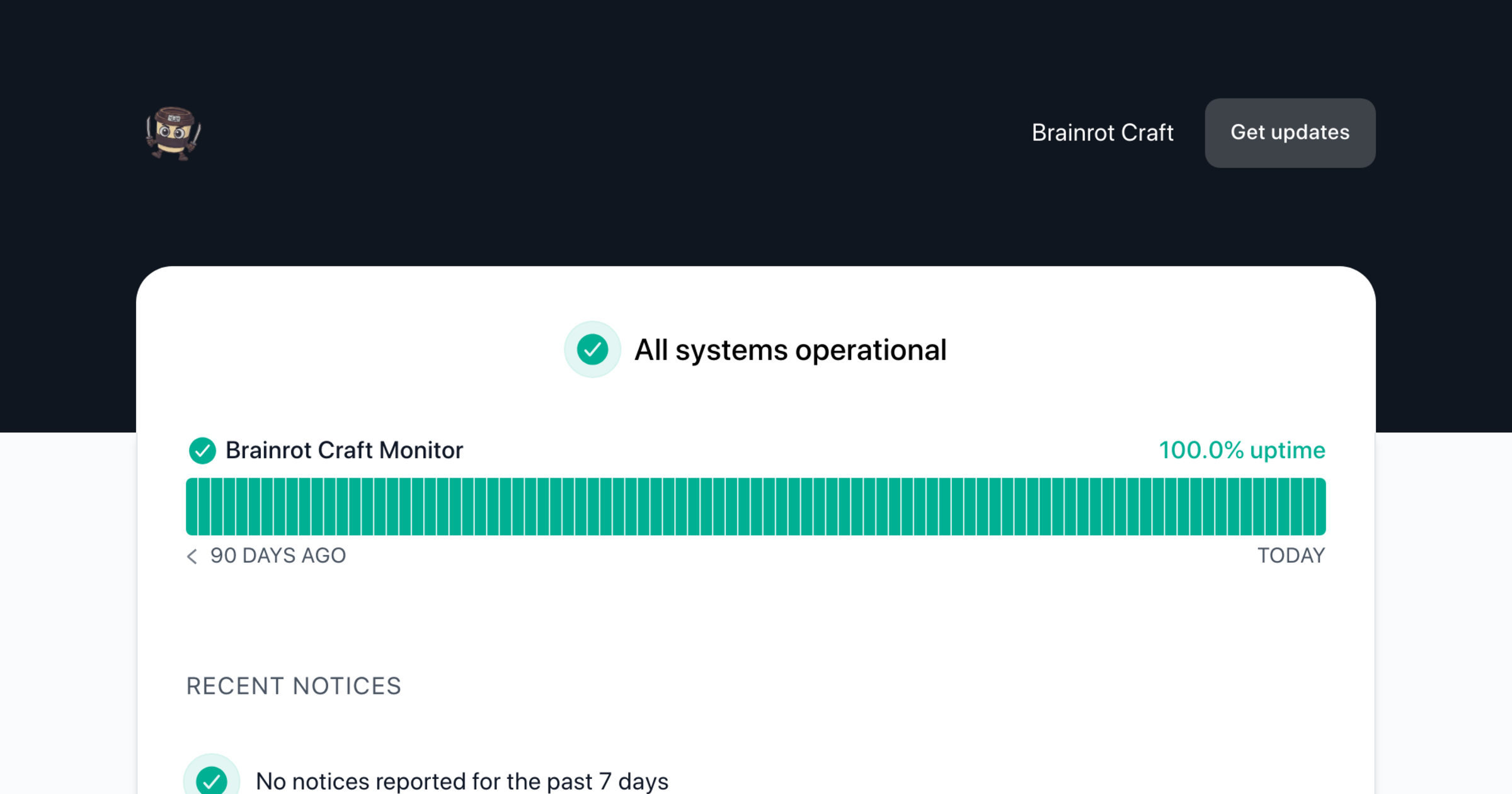 Brainrot Craft - Status